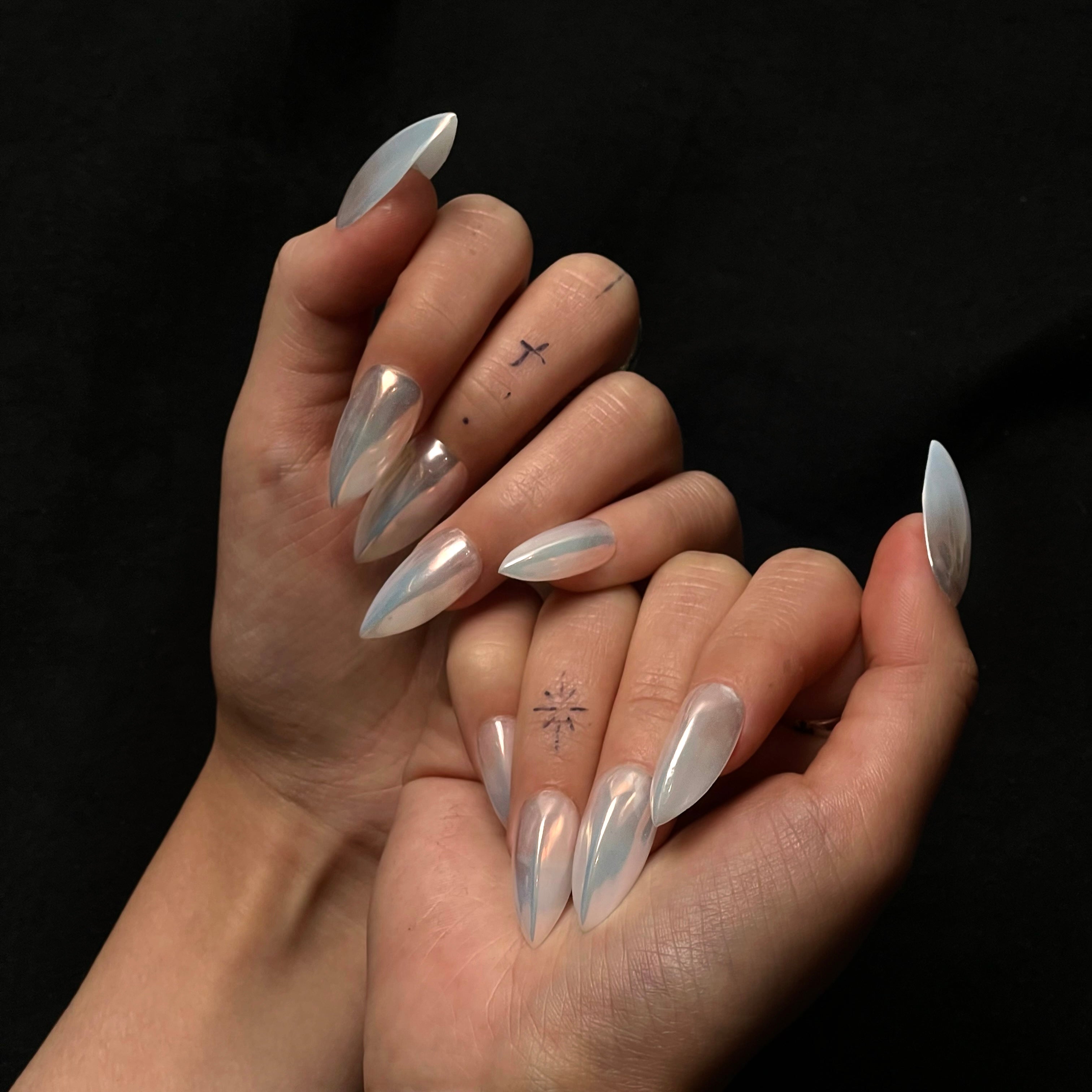 Fatal Angel | Aurora White Talon Nails 27mm – westempress